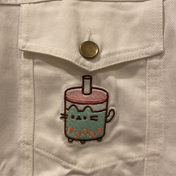Pusheen | Jackets & Coats | Nwt Pusheen Box Exclusive White Denim ...